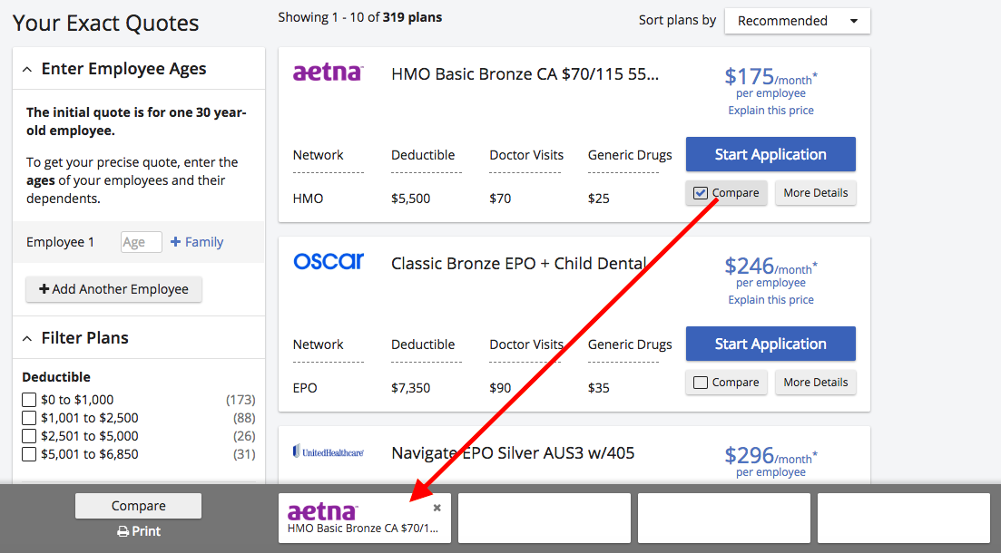 How Do I Compare Different Plans?