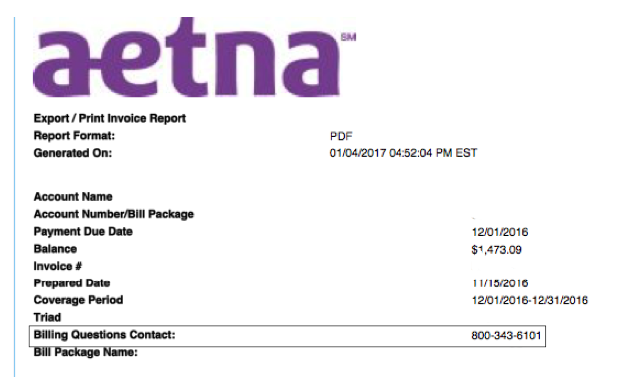 Where Can I Get My Aetna Invoice?